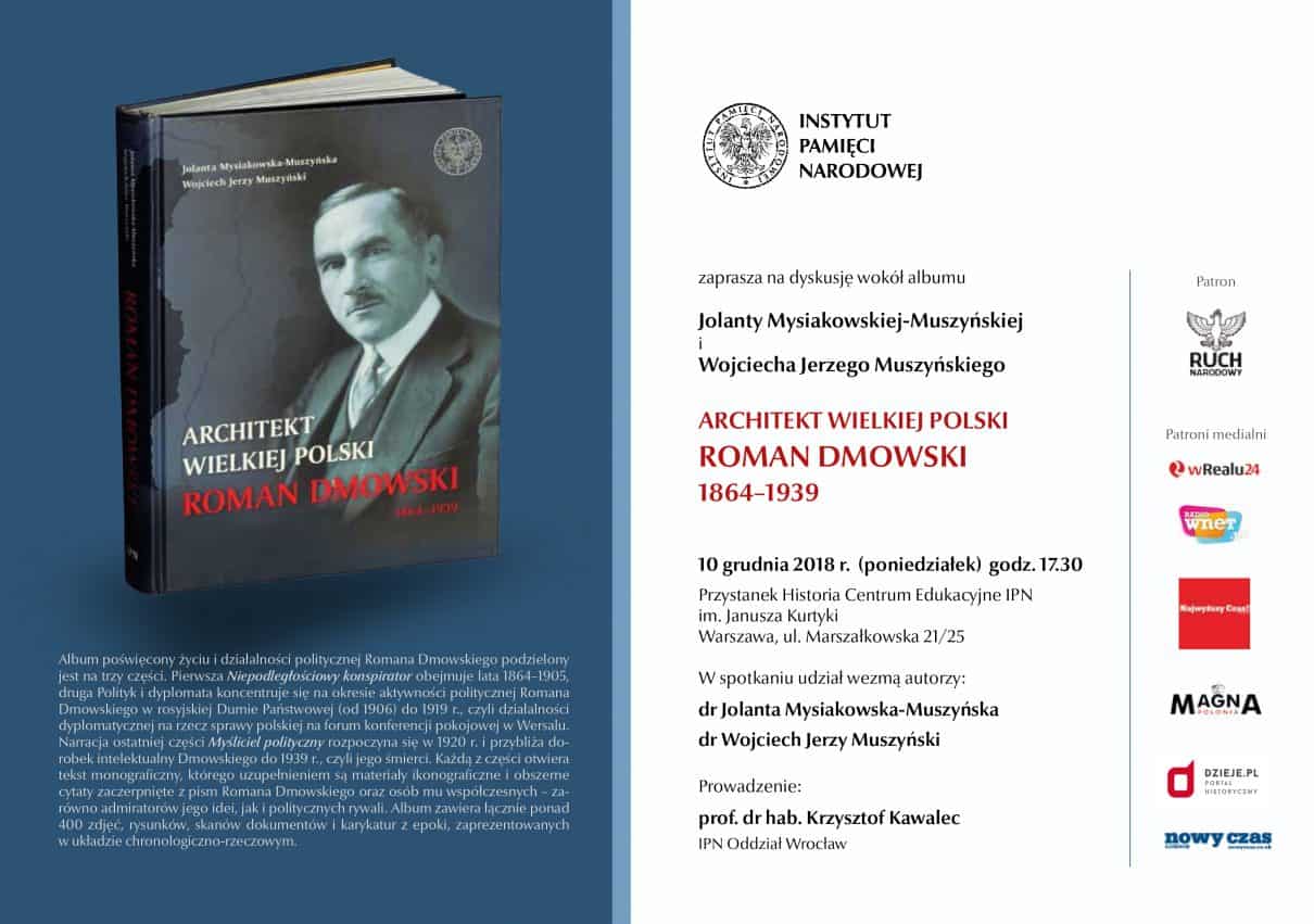 Dyskusja wokół albumu „Architekt wielkiej Polski. Roman Dmowski 1864–1939” - Magna Polonia